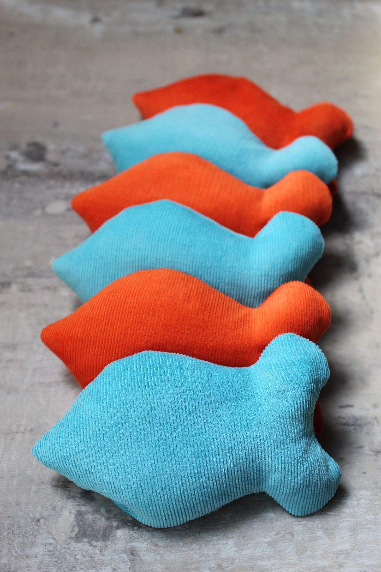 Orange & Turquoise Goldfish Shaped Bean Bags Child's Fish - Etsy
