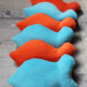 Orange & Turquoise Goldfish Shaped Bean Bags Child's Fish - Etsy
