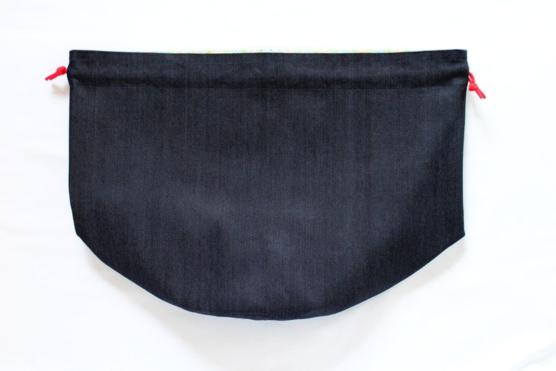 Denim and Geometric Shape Print Toy Bag Extra-large Bag Home | Etsy