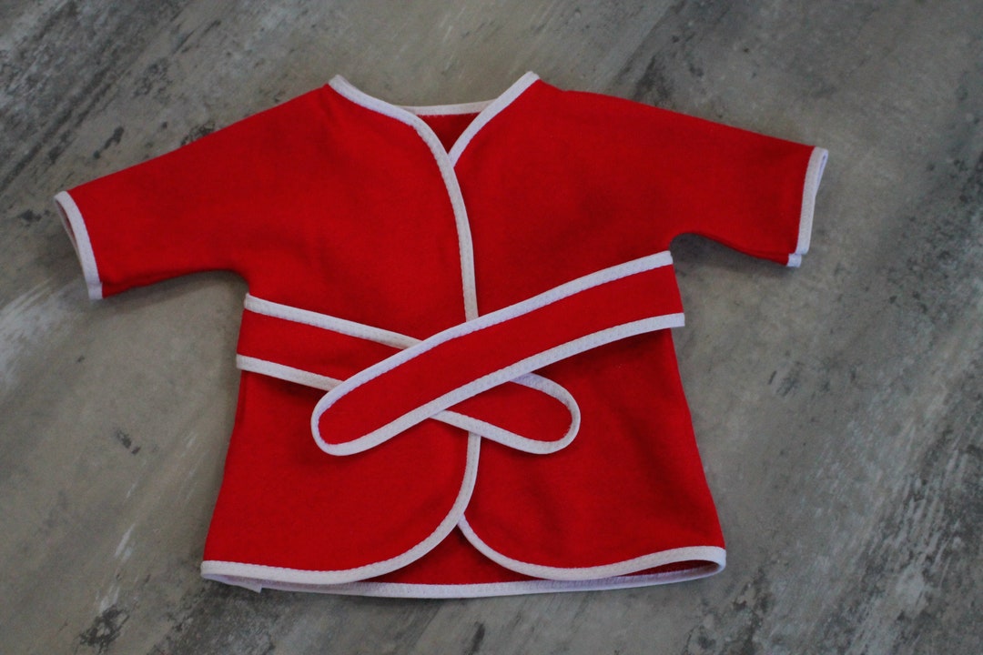 Red Fleece Doll Robe, Retro Style, Fits 14-16 Inch Dolls - Etsy