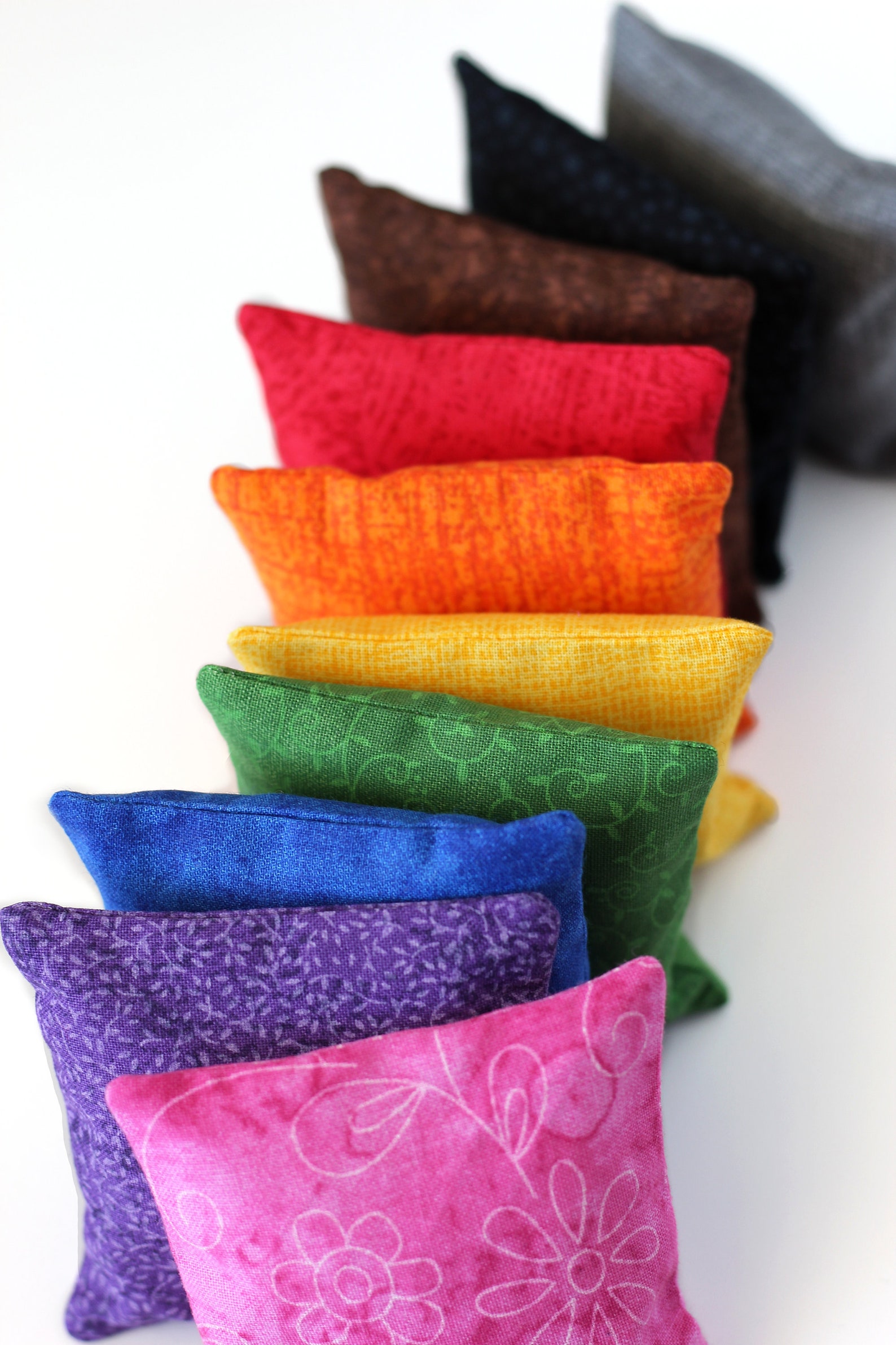 Rainbow 3 Inch Bean Bags in 10 Colors set of 10 Child's | Etsy