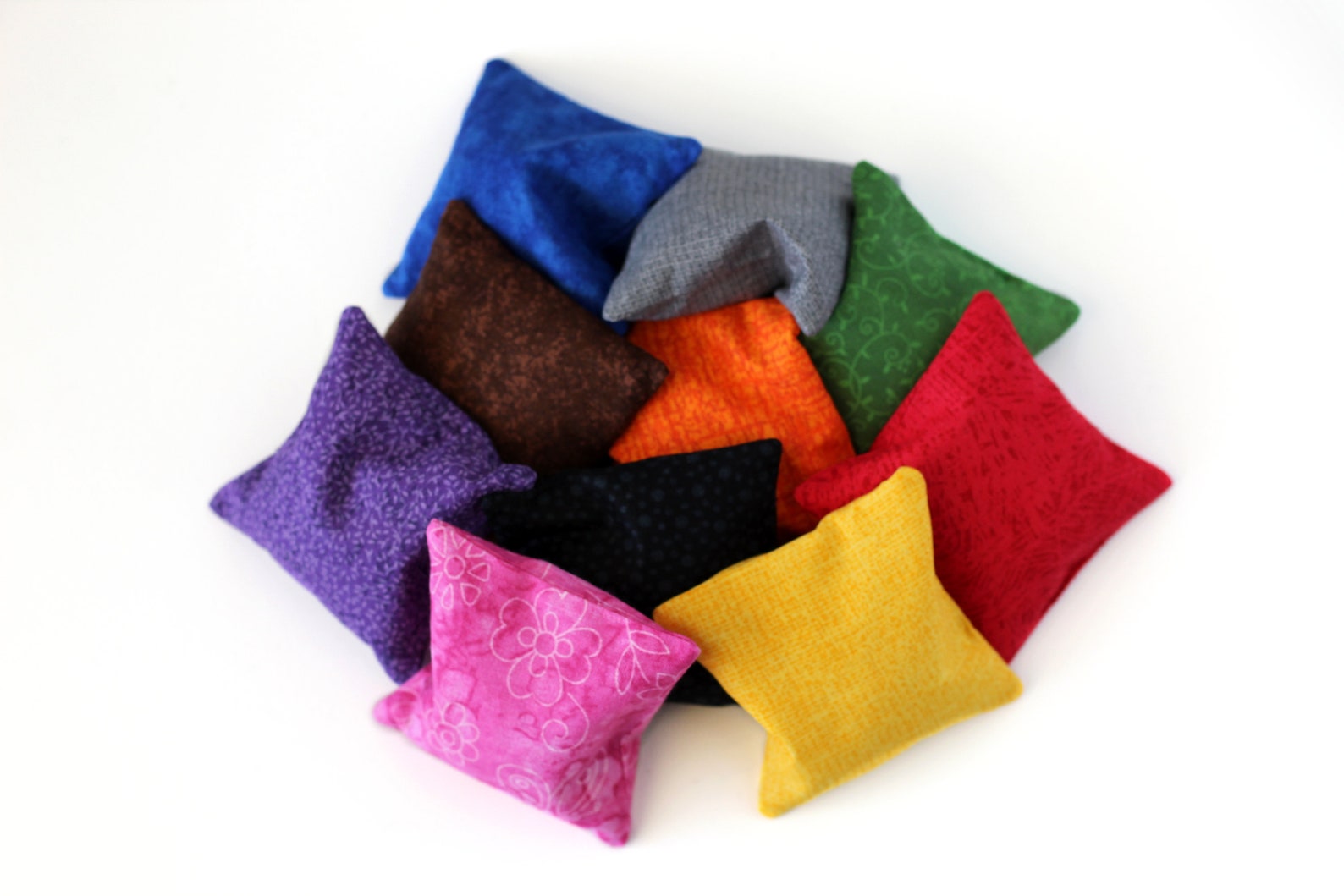 Rainbow 3 Inch Bean Bags in 10 Colors set of 10 Child's | Etsy