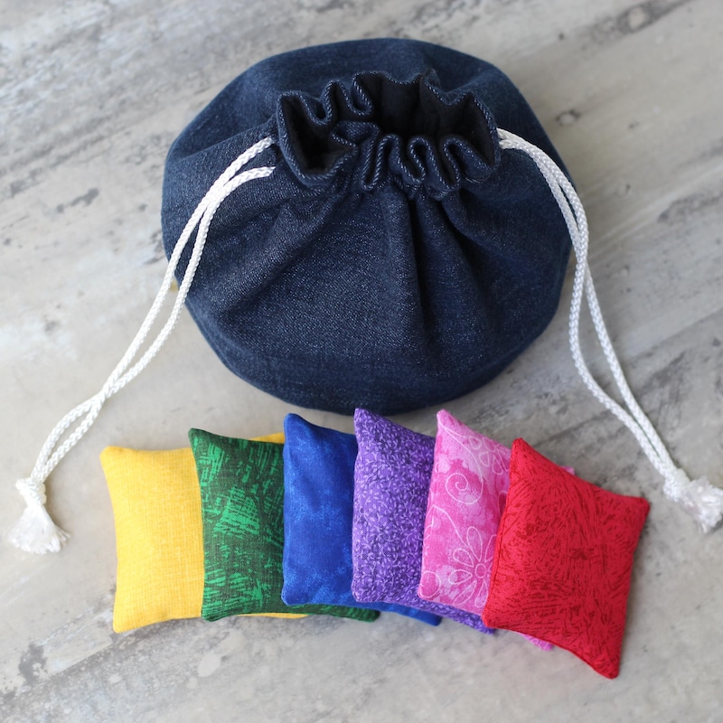 Denim Travel Bag Set - Etsy