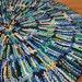 T Shirt Rag Rug, Baby Blue Circular Rug, Navy Royal Sky Blue With Gray ...