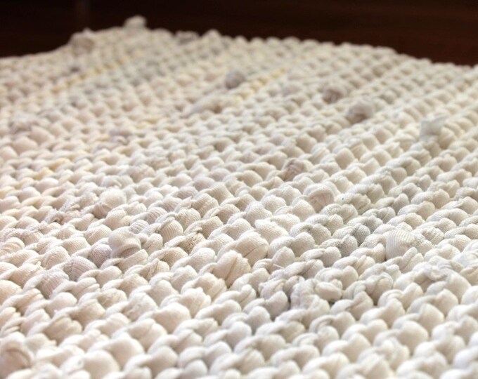 Rag Rug T Shirt White Cream Cottage Chic French Country Farmhouse ...