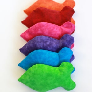 Rainbow Goldfish Shaped Bean Bags: (set of 6) Sensory Game Toy ...