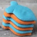 Orange & Turquoise Goldfish Shaped Bean Bags, Child's Fish Toy for ...