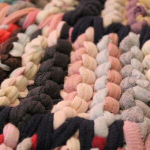 Pink T Shirt Rag Rug, Knitted Circular Rug, Round Rug, Nursery Decor in ...