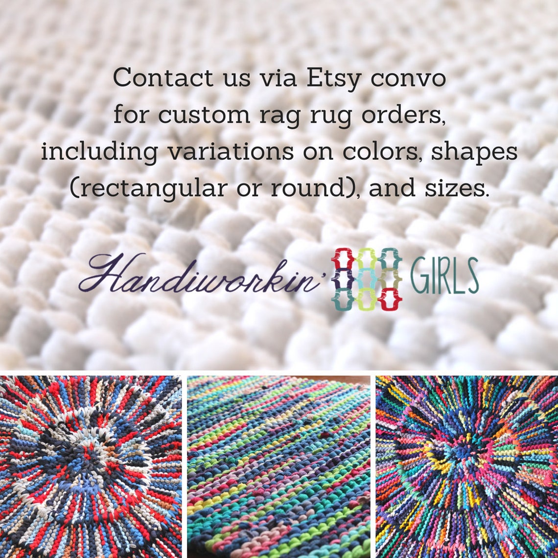 T Shirt Rag Rug Rainbow Circular Rug Round Cottage Chic - Etsy