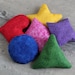 Rainbow Shaped Bean Bags set of 6 Triangle Circle Rectangle - Etsy