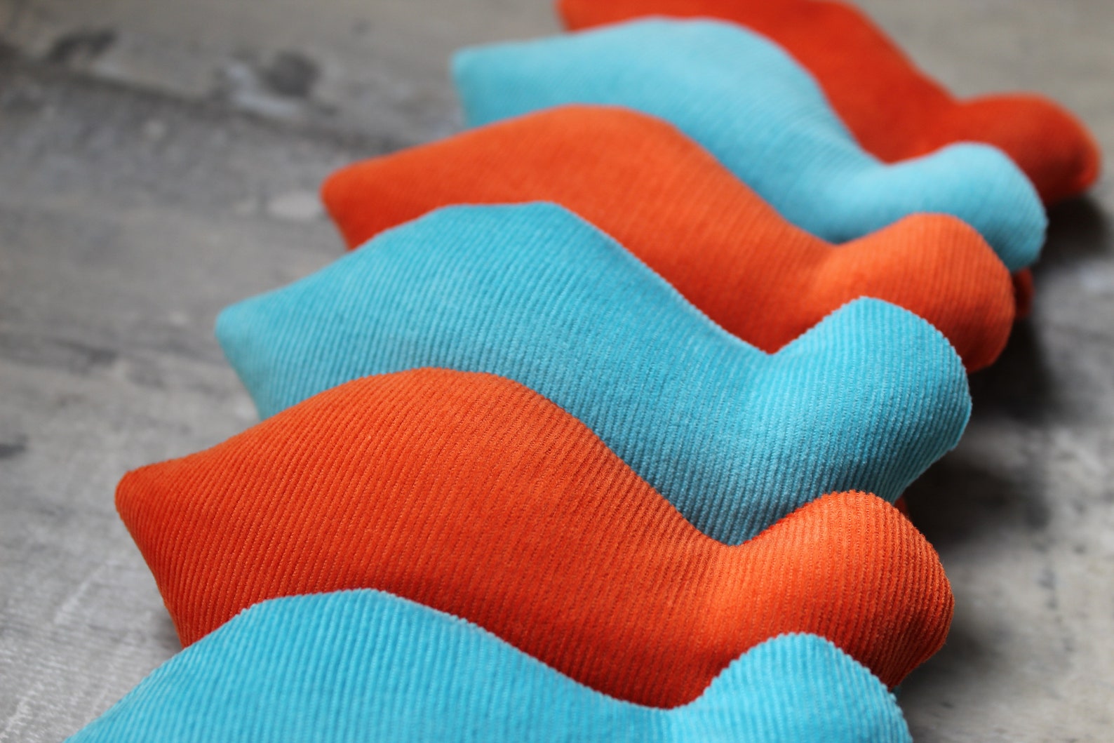 Orange & Turquoise Goldfish Shaped Bean Bags Child's Fish - Etsy