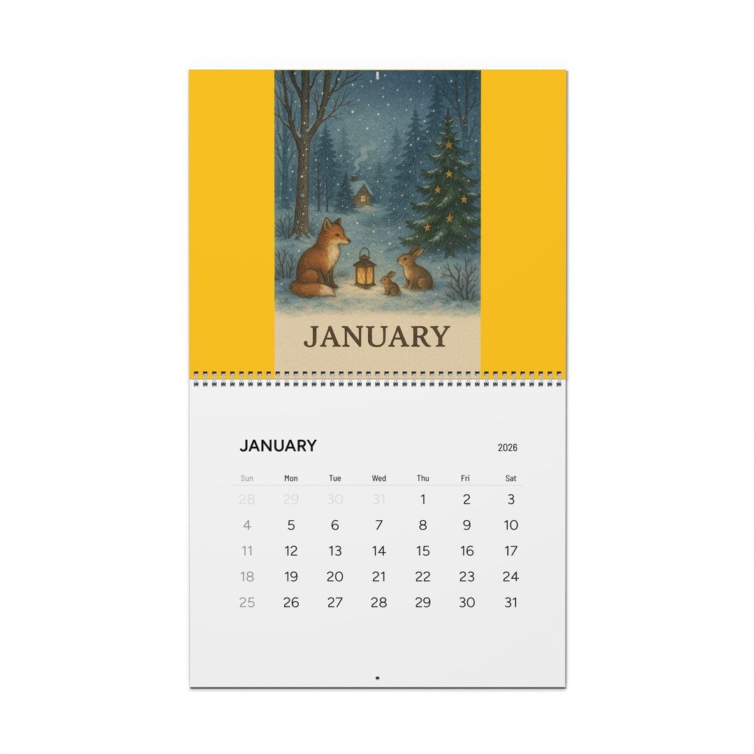 2026 Woodland Animal Calendar | Whimsical Forest Art | Perfect Gift for ...