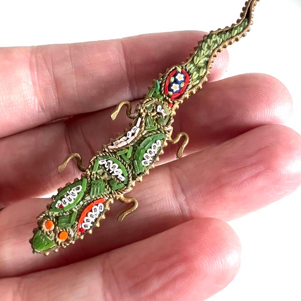 Micro Mosaic Brooch - Etsy