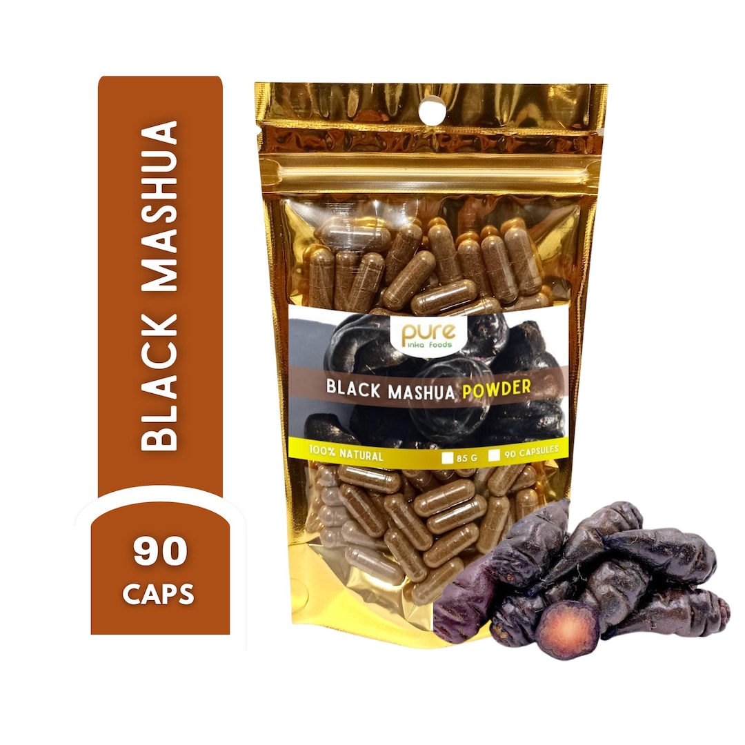 Mashua Capsules – 100% Pure Black Mashua Root – Mashua Negra Capsules ...
