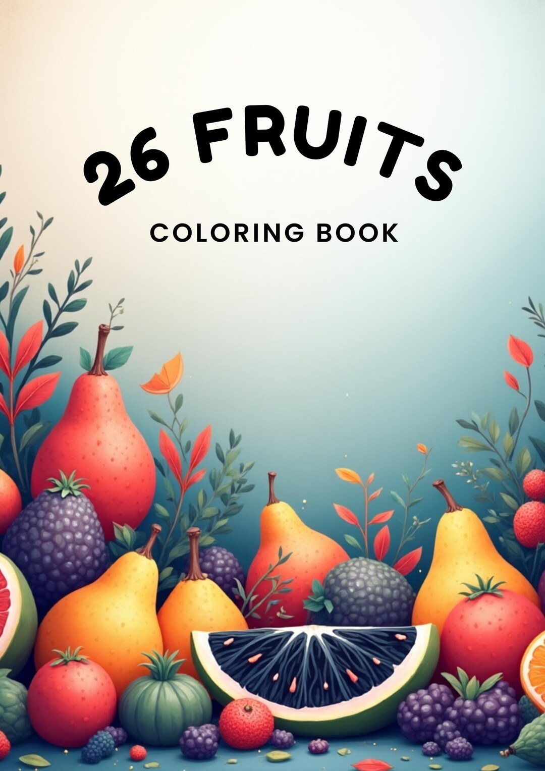 Fruit ABC Coloring Book | Kids Alphabet Learning (PDF Download) - Etsy