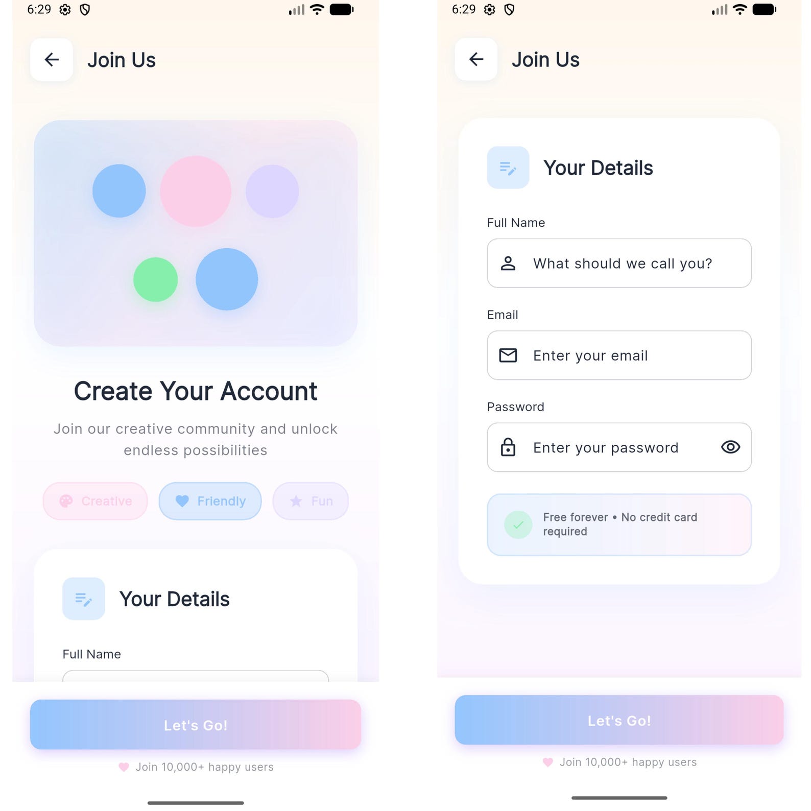 Flutter Signup UI Kit - 20 Premium Screens, Authentication Forms ...