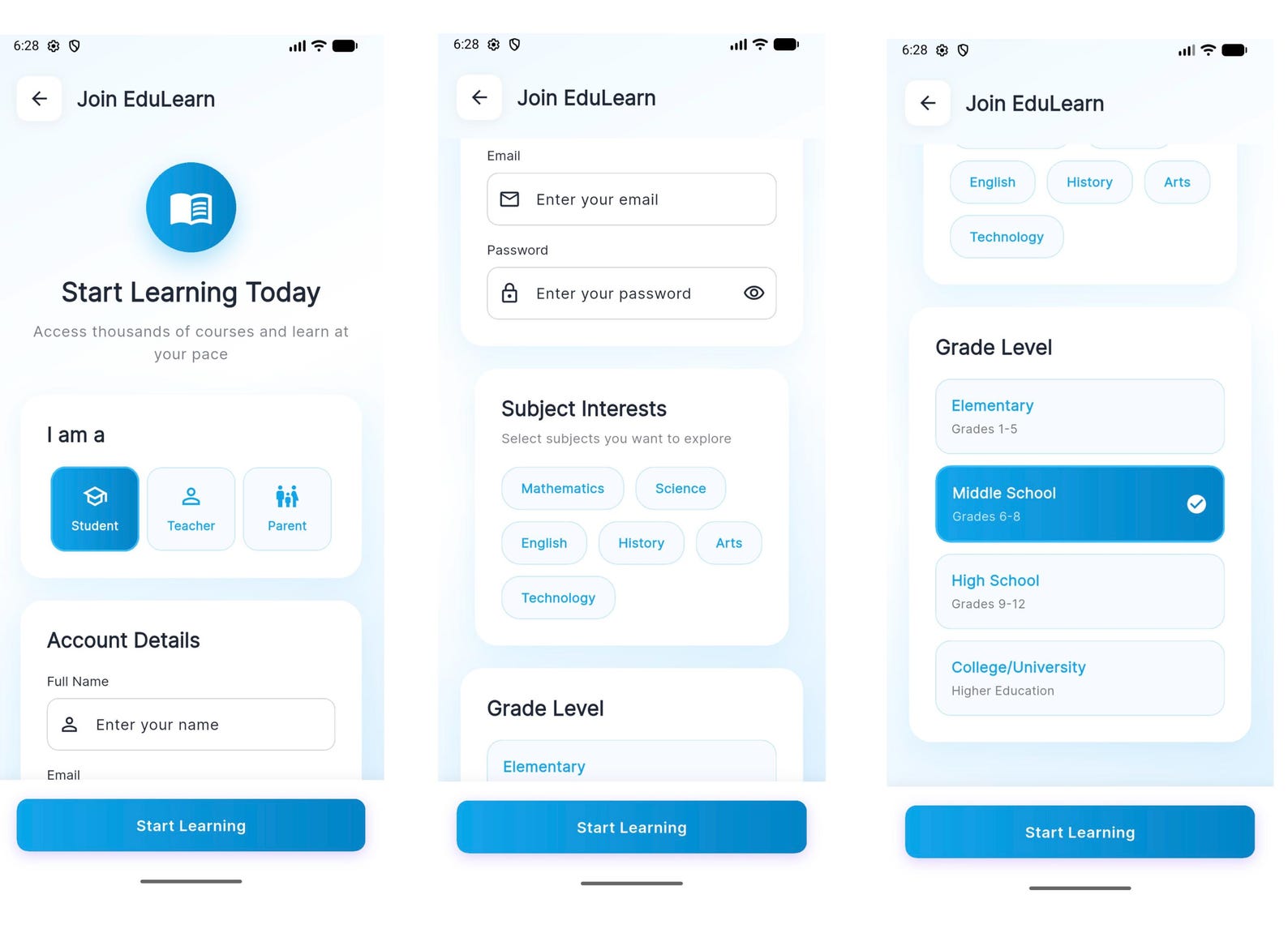 Flutter Signup UI Kit - 20 Premium Screens, Authentication Forms ...