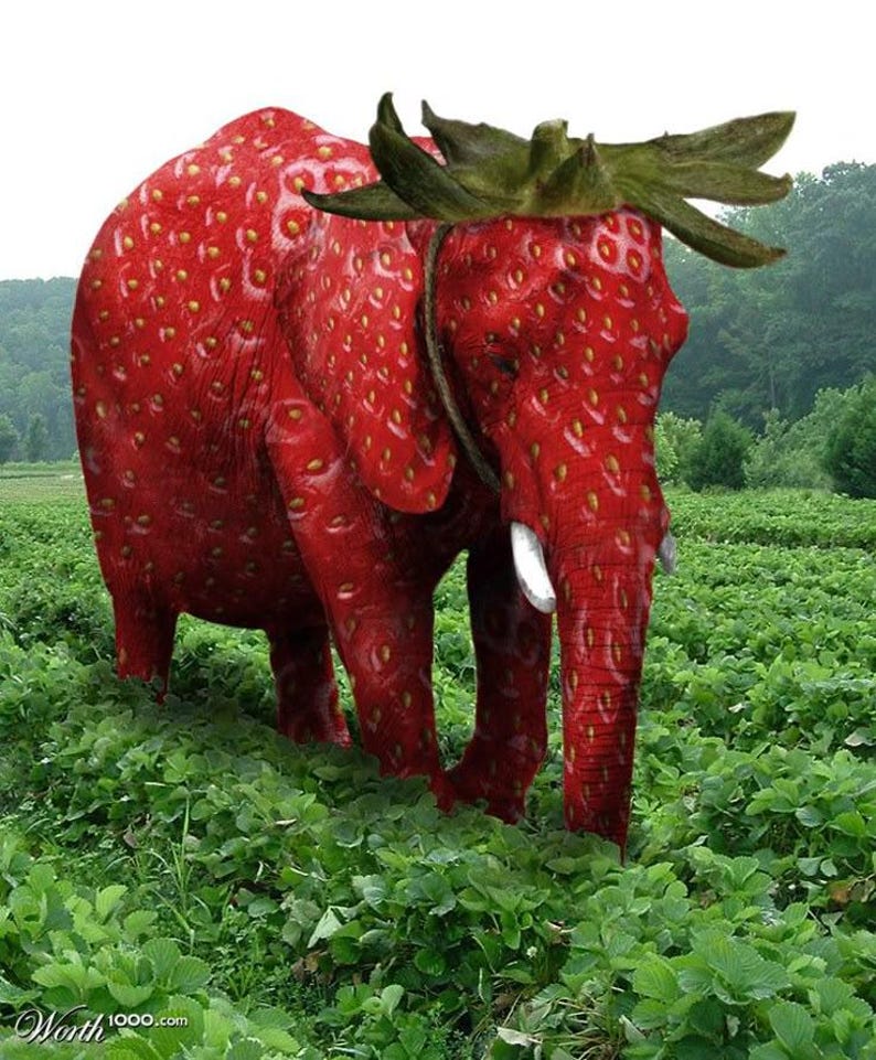 Steal A Brainrot Plush Strawberry Elephant Plushie - Etsy