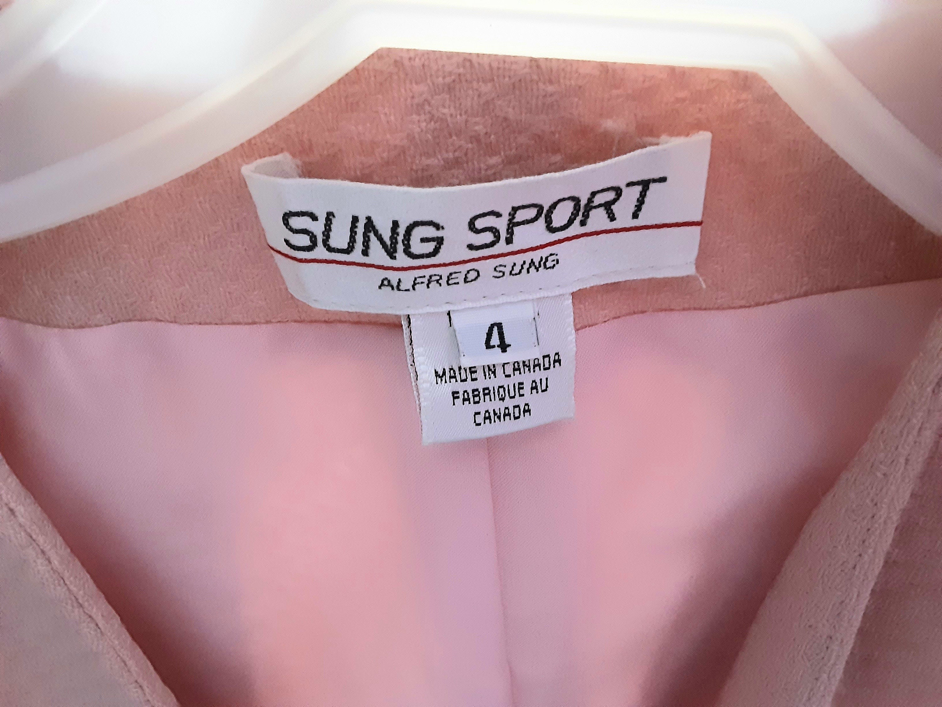 Alfred Sung Jacket Sung Sport Pink Blazer Spring Jacket - Etsy UK