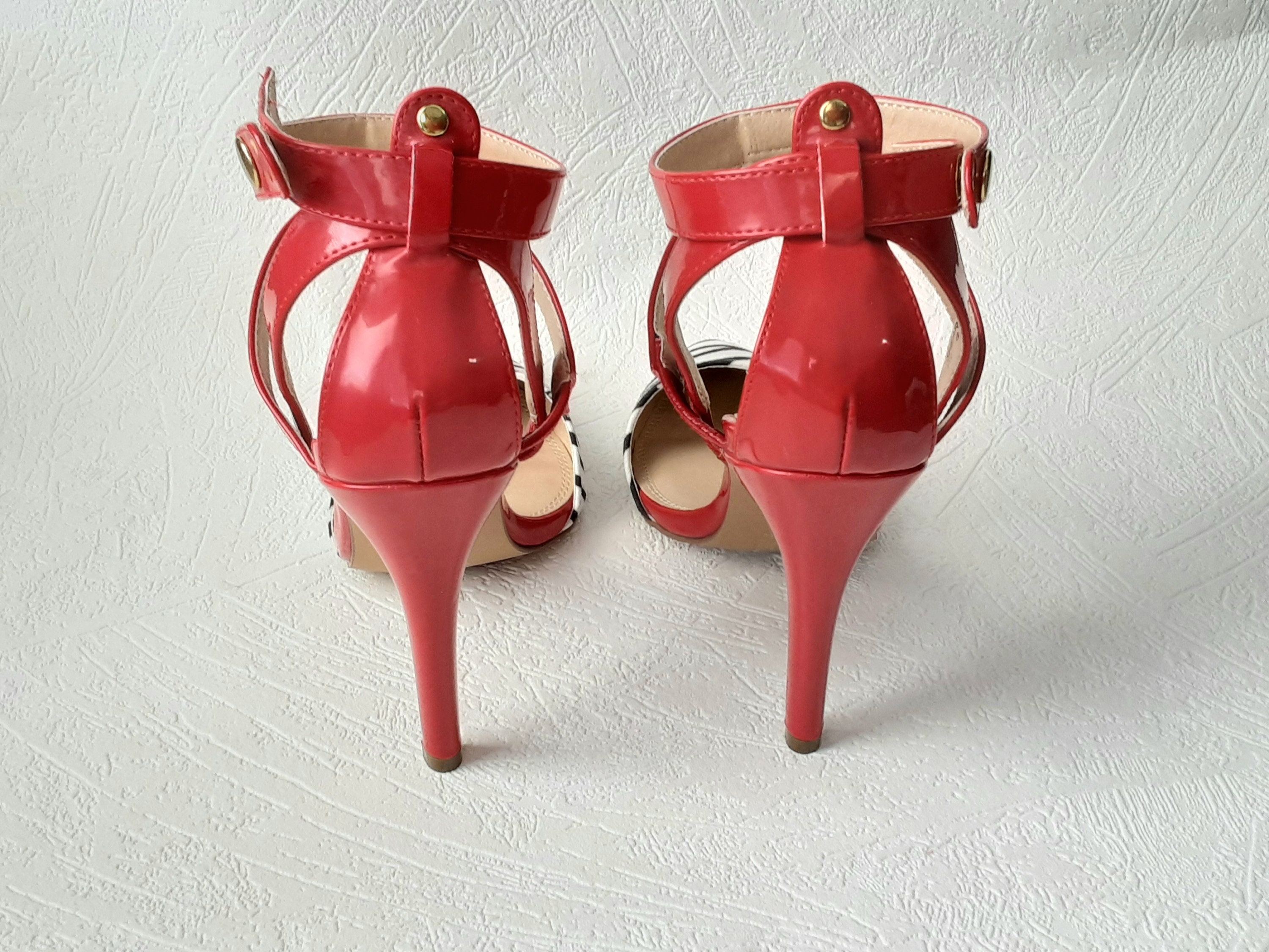 Red Patent Shoes, Zebra Print, Vintage Footwear, Dressy Shoes, Vintage ...