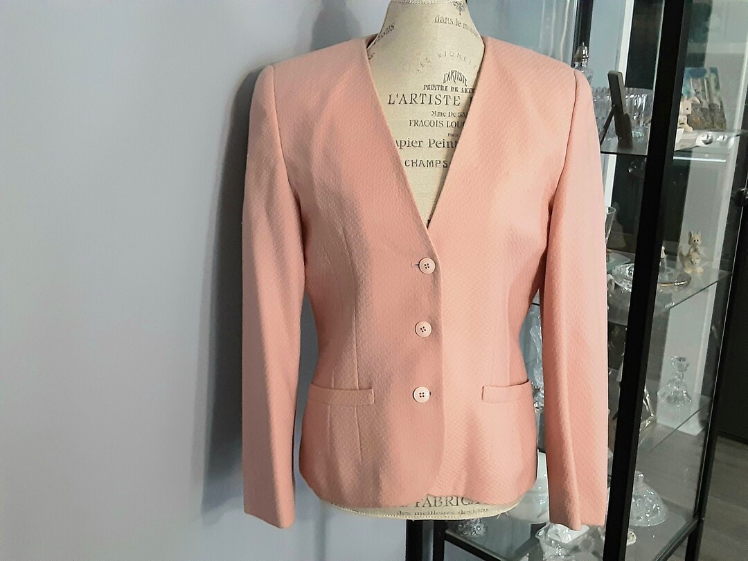 Alfred Sung Jacket Sung Sport Pink Blazer Spring Jacket - Etsy UK