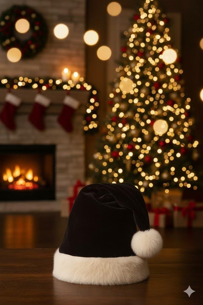 Luxury Santa Claus Hat With Plush White Fur Trim - Etsy