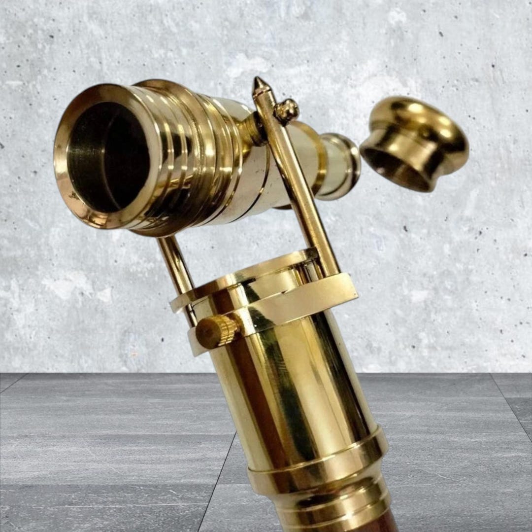 Solid Brass Nautical Antique Telescope Walking Stick – Fordable ...