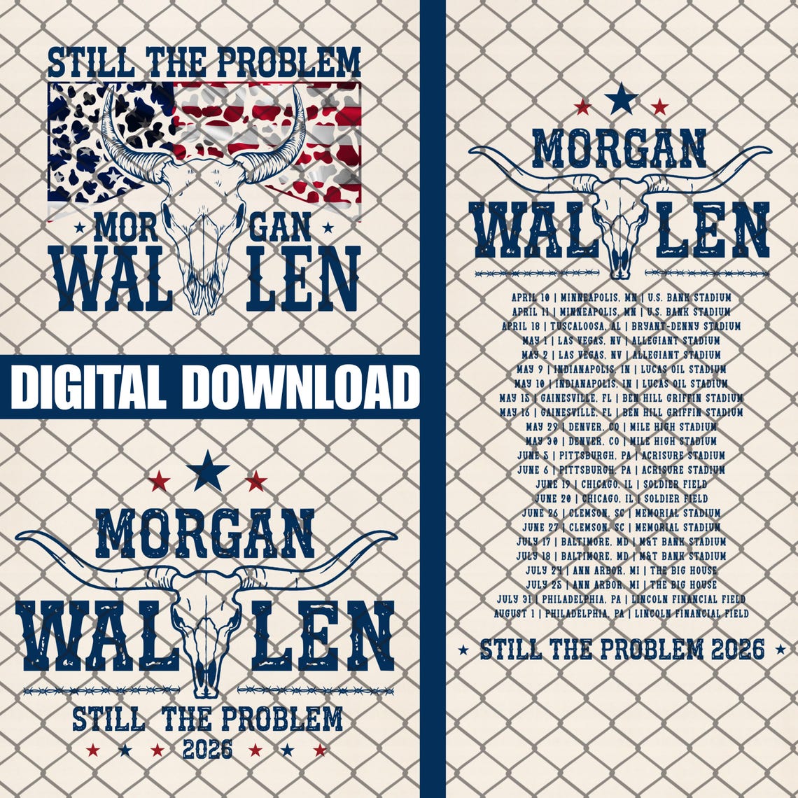3 Still the Problem 2026 Morgan Wallen PNG, Country Music T-shirt ...