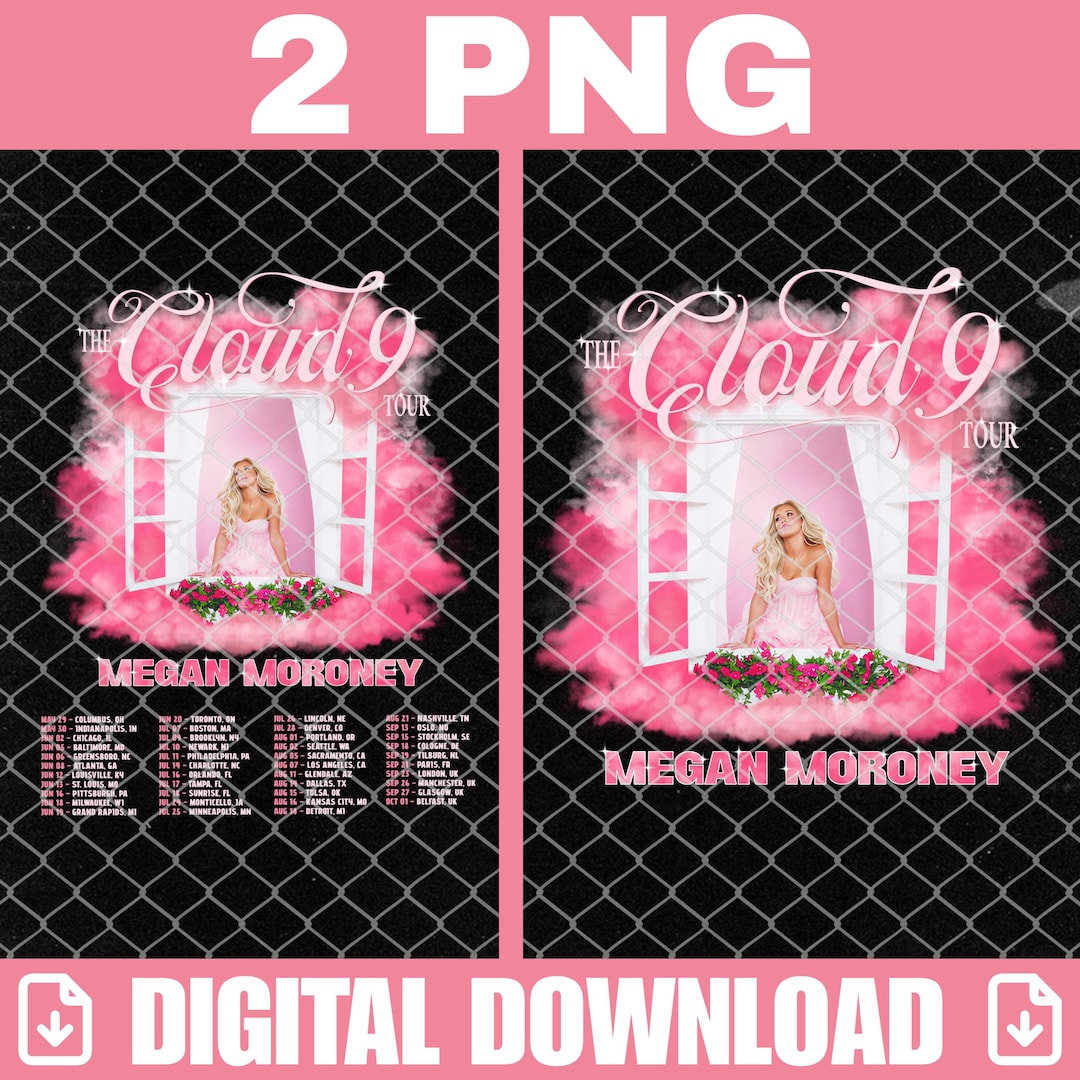 Megan Moroney Concert Png, Cloud 9 Tour 2026 (digital Download) - Etsy ...