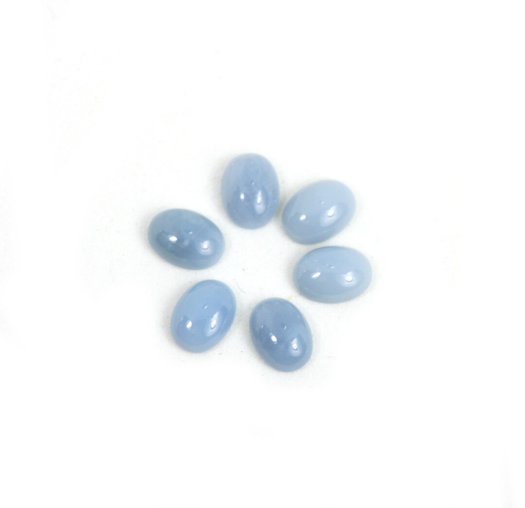 Owyhee Oregon Blue Opal Smooth Oval Cabochon 7 MM Oregon Blue Opal Semi ...
