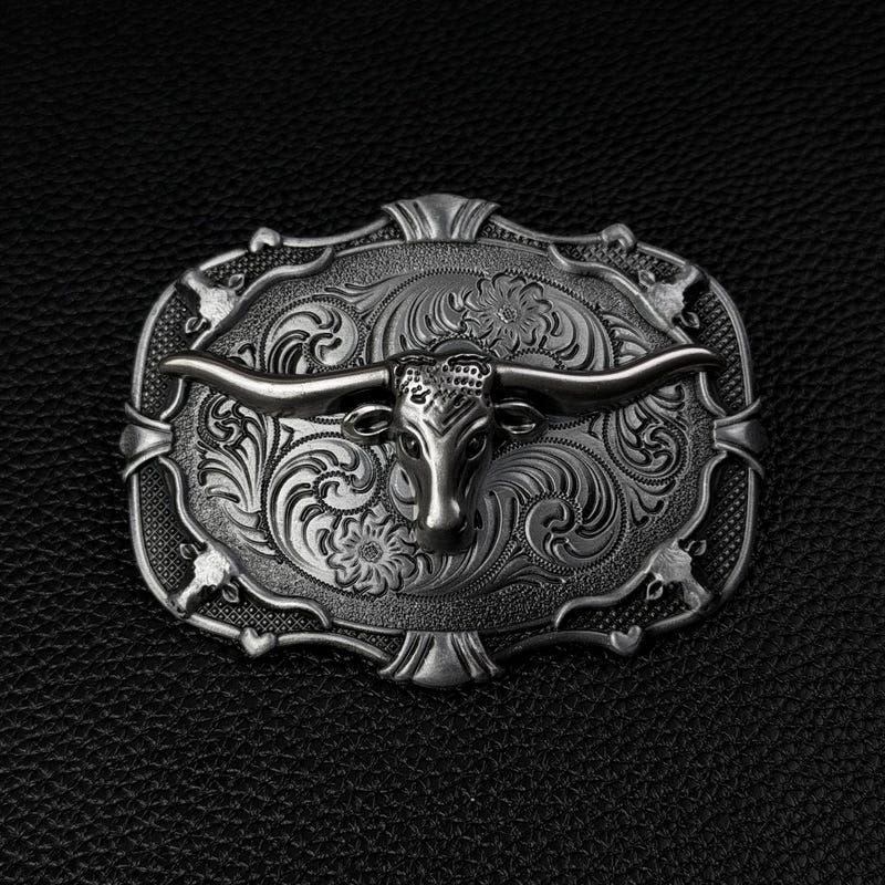 Bull.belt.buckle - Etsy UK