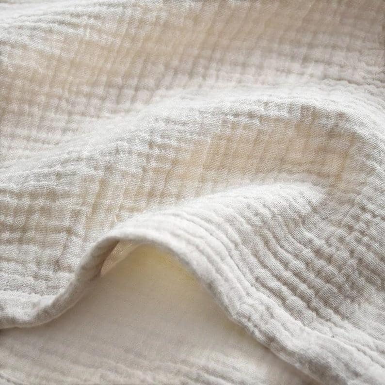 Minimalist Cotton Gauze Robe for Couples, Unisex Soft Cotton Bathrobe ...