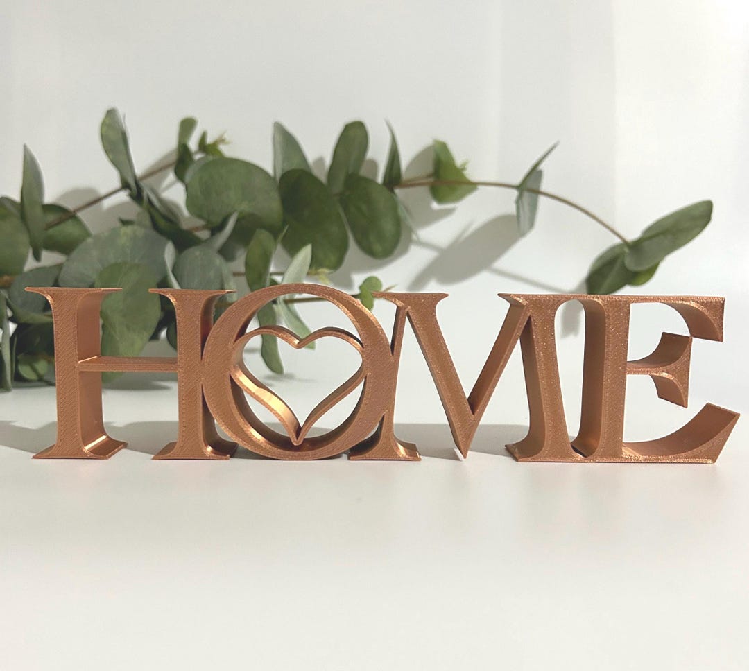Home Word Sign Freestanding Word Ornament New Home Decoration Gift ...