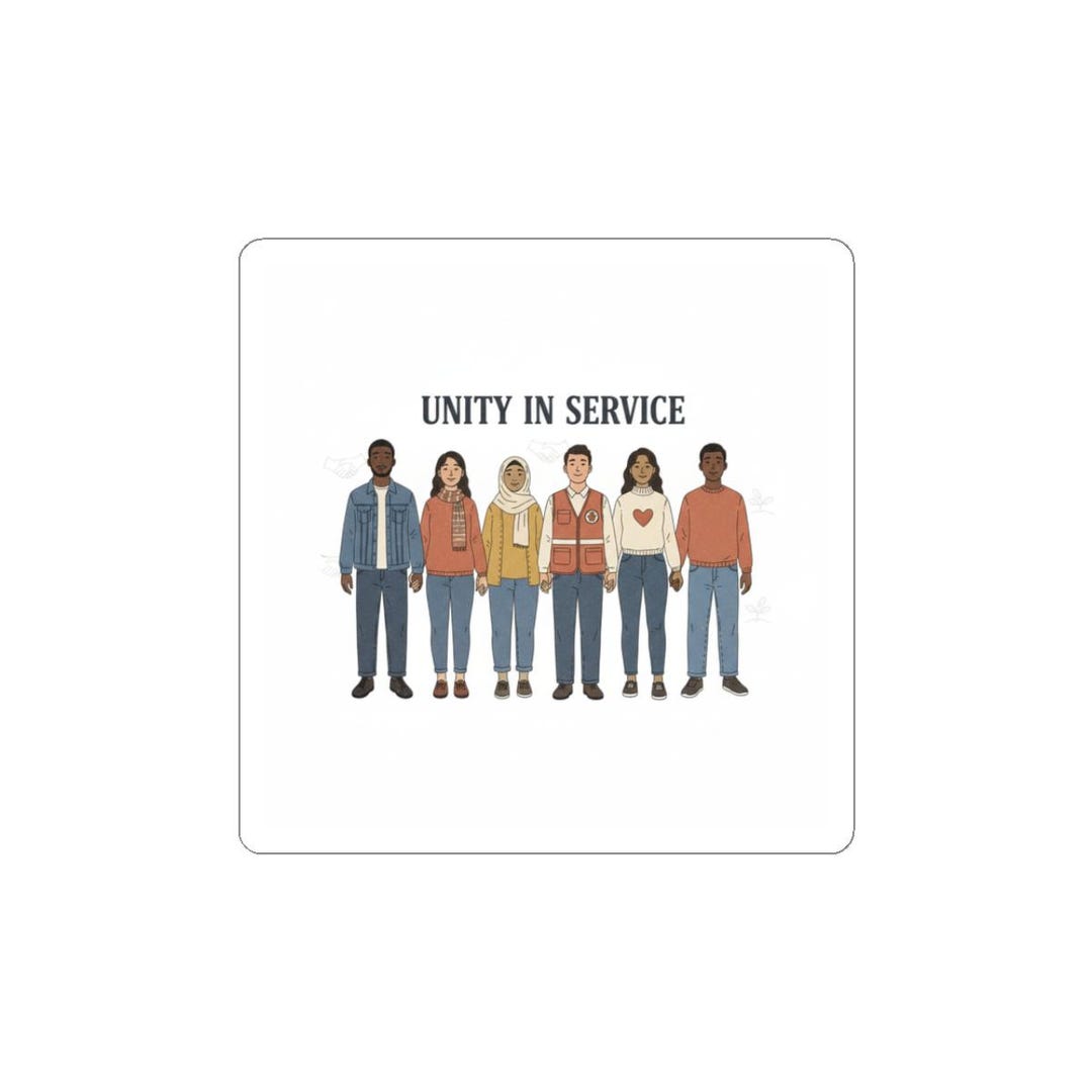 Unity in Service Kiss-cut Stickers | MLK Day of Service, Community ...