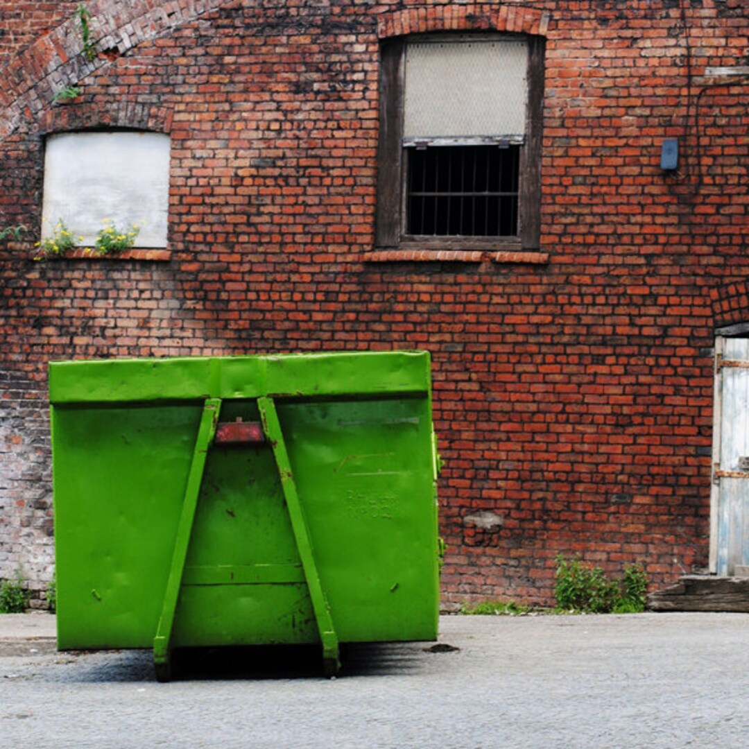 Green Metal Container, Red Bricks, Fine Art Photography Print ...