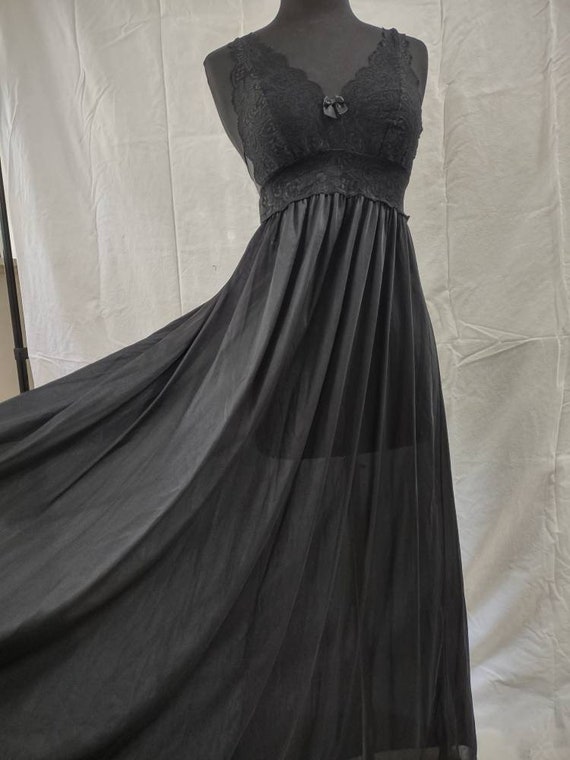 Black stretch nightgown - Gem