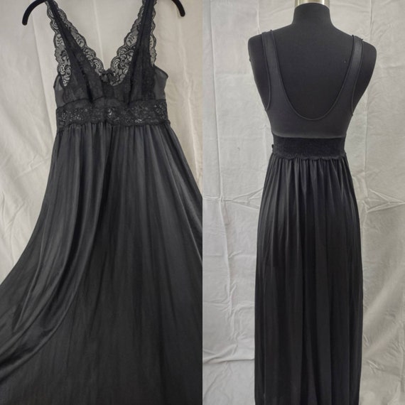 Black stretch nightgown - Gem