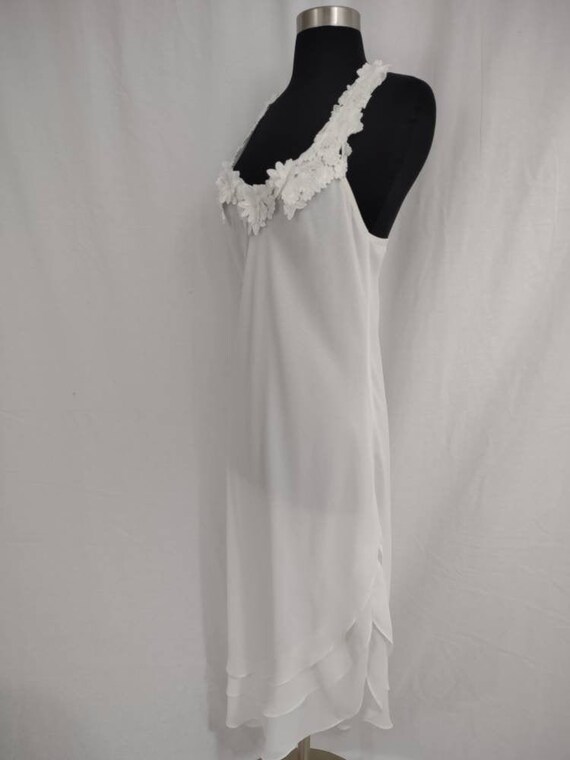 Flora Nikrooz White Bias Cut Nightie Gem