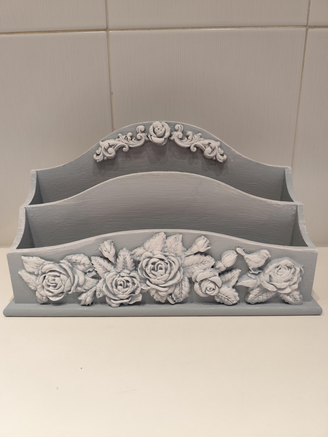 Decorative Desk Organizer. Floral and Botanical-style Moldings ...