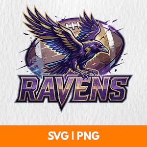 Ravens Svg, Ravens Football SVG, Football Team Logo, Ravens Png, Game ...