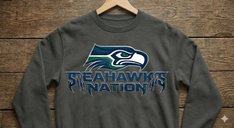 Seahawks Shirt, Seahawks Svg, Football School Logo, Seahawks Nation Svg ...