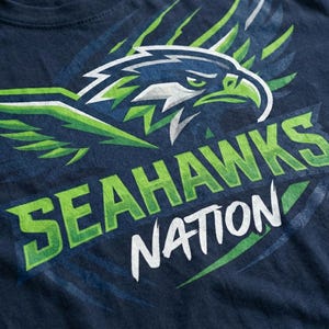 Seahawks Svg, Football School Logo, Seahawks Nation Svg, Seahawks Head ...