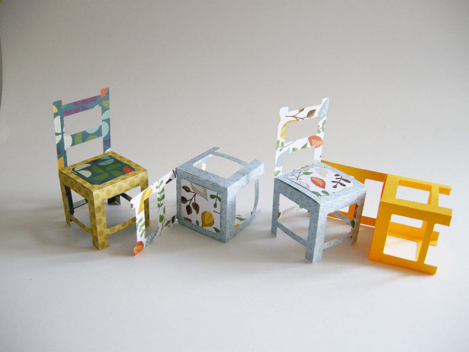 DIY Easy Chair -paper Toy- SVG File - Etsy