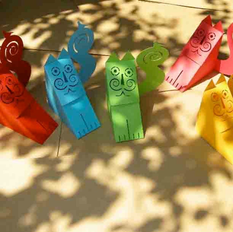 DIY -rainbow Cats - SVG Cutting File - Etsy