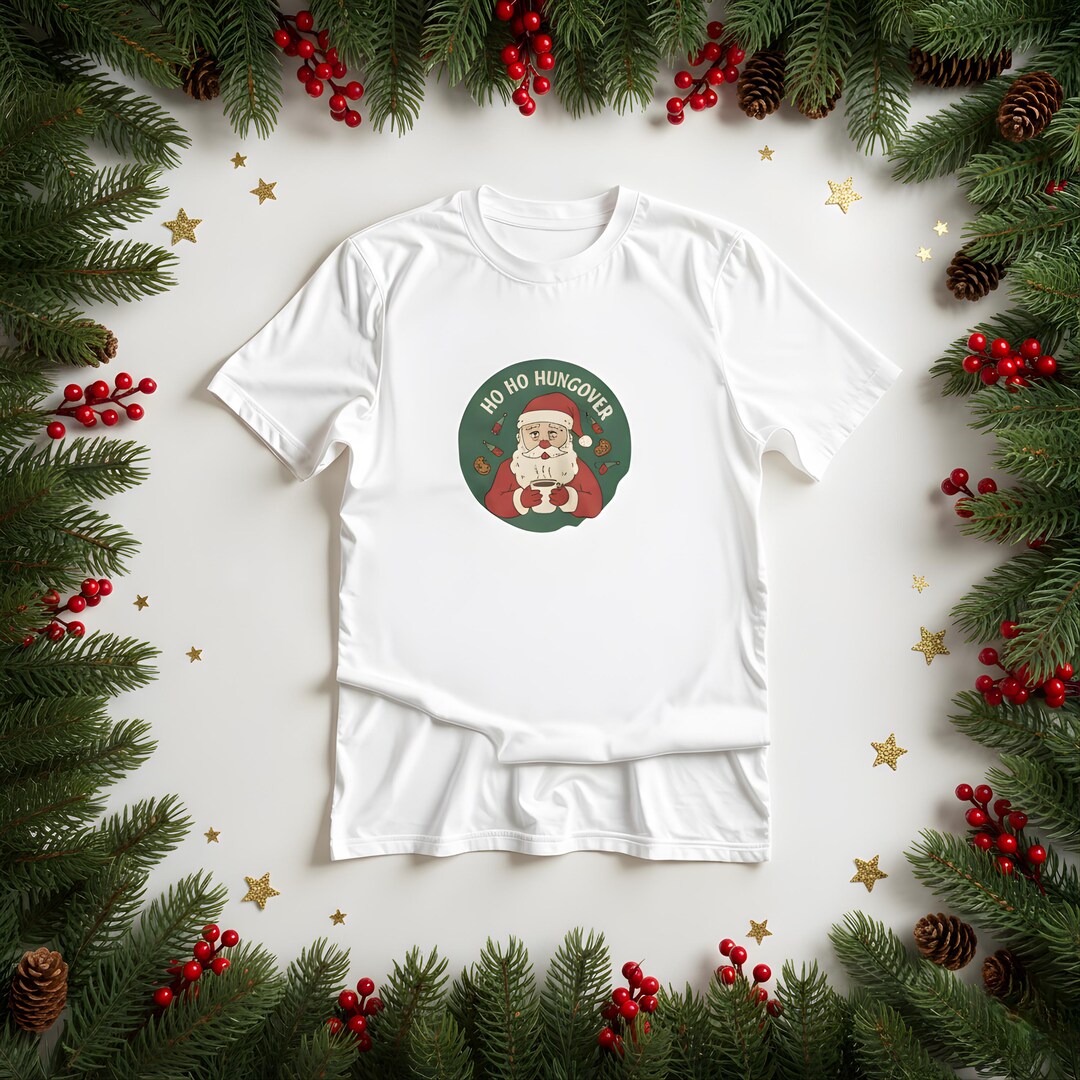 Funny Santa Hangover Shirt, Drinking Humor Christmas Tee - Etsy