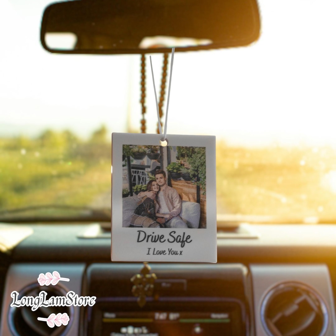 Personalised Photo Car Ornament Polaroid Style, Custom Any Image ...