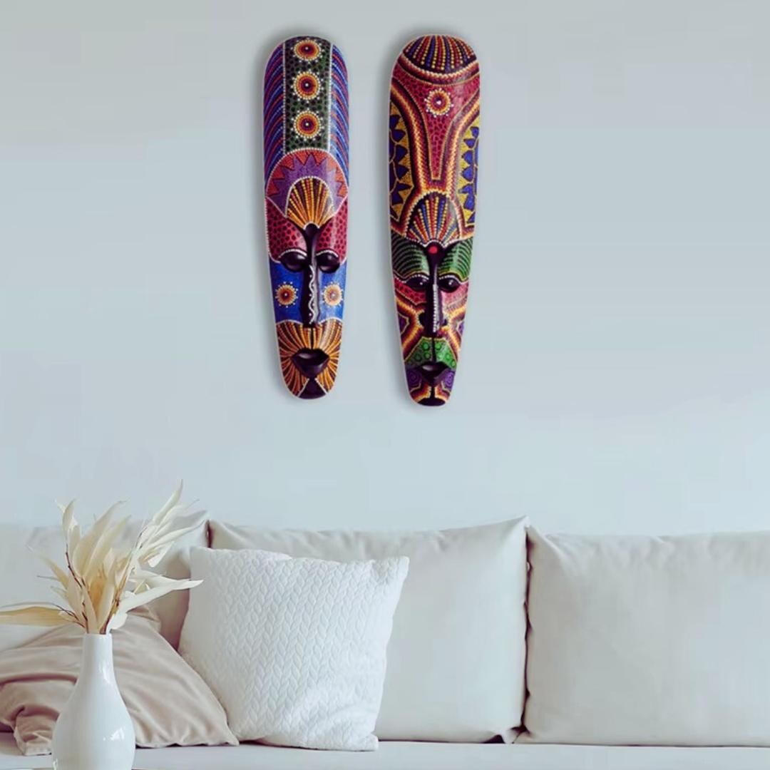 African Totem Hanging Wall Mask - Etsy