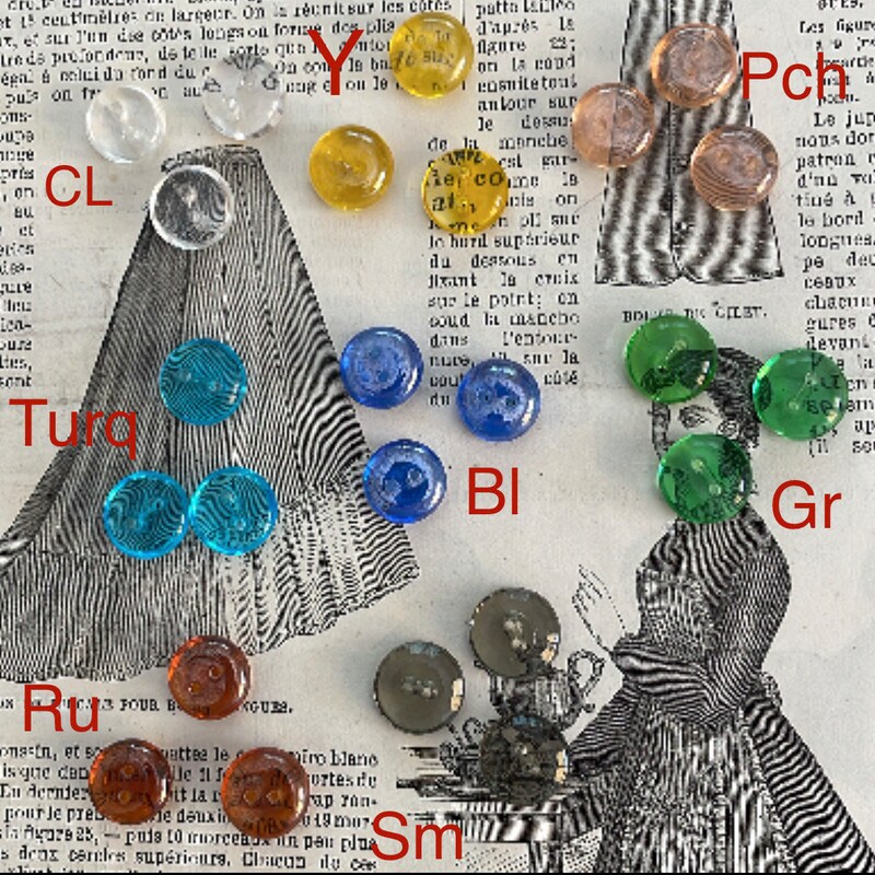 Glass Buttons - Etsy