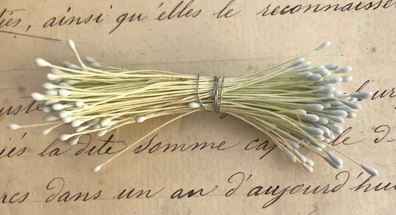 Vintage/antique Stamens 144 Double Head Stems Millinery UNUSED 6 Colors ...
