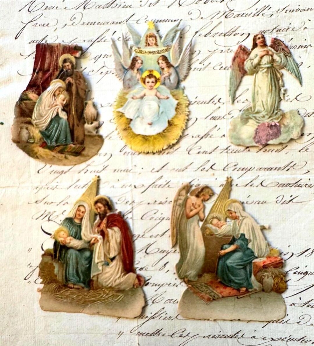 RARE 1900’s 5 Nativity Scenes Xmas Vintage Diecut Victorian Scrap - Etsy